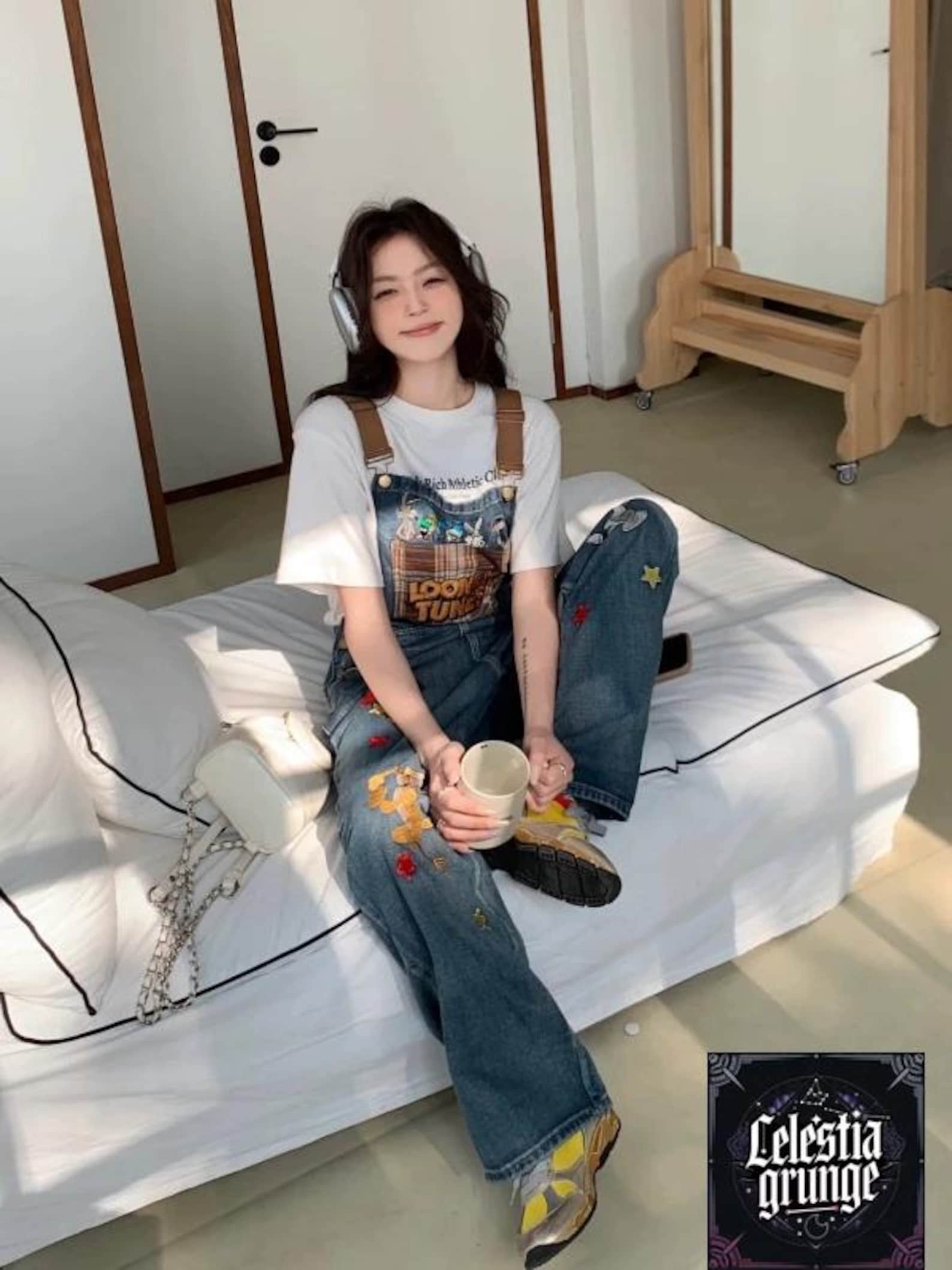 Vintage LN Denim Overalls, Oversized Womens Overalls, Women's Denim ...