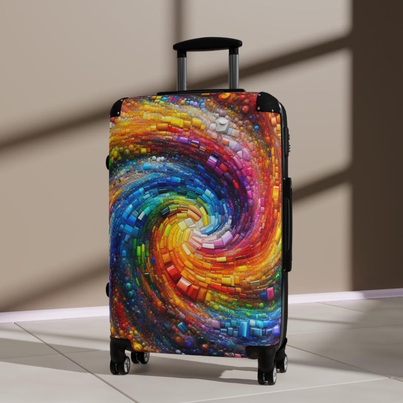 Travel in Style With This Vibrant and Durable Suitcase. Perfect for ...