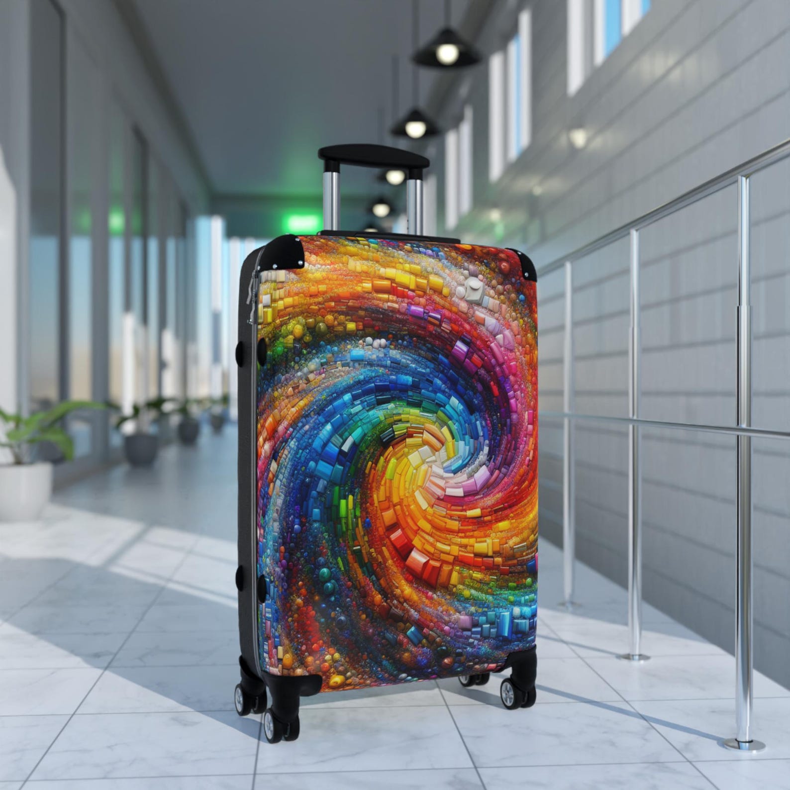 Travel in Style With This Vibrant and Durable Suitcase. Perfect for ...