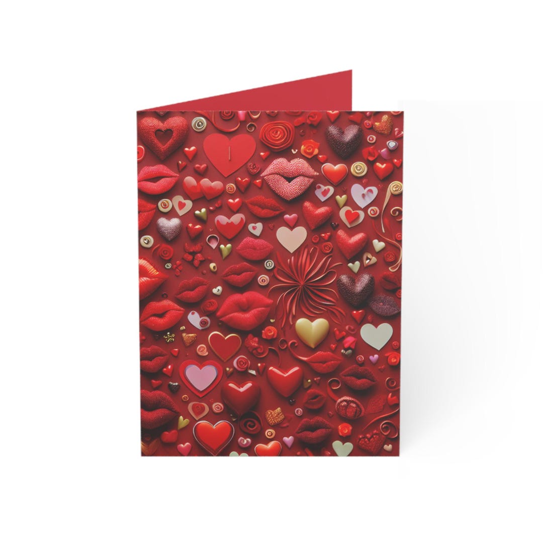 Greeting Cards, Valentine's Day Love Note Cards, Set of 10, Anniversary ...