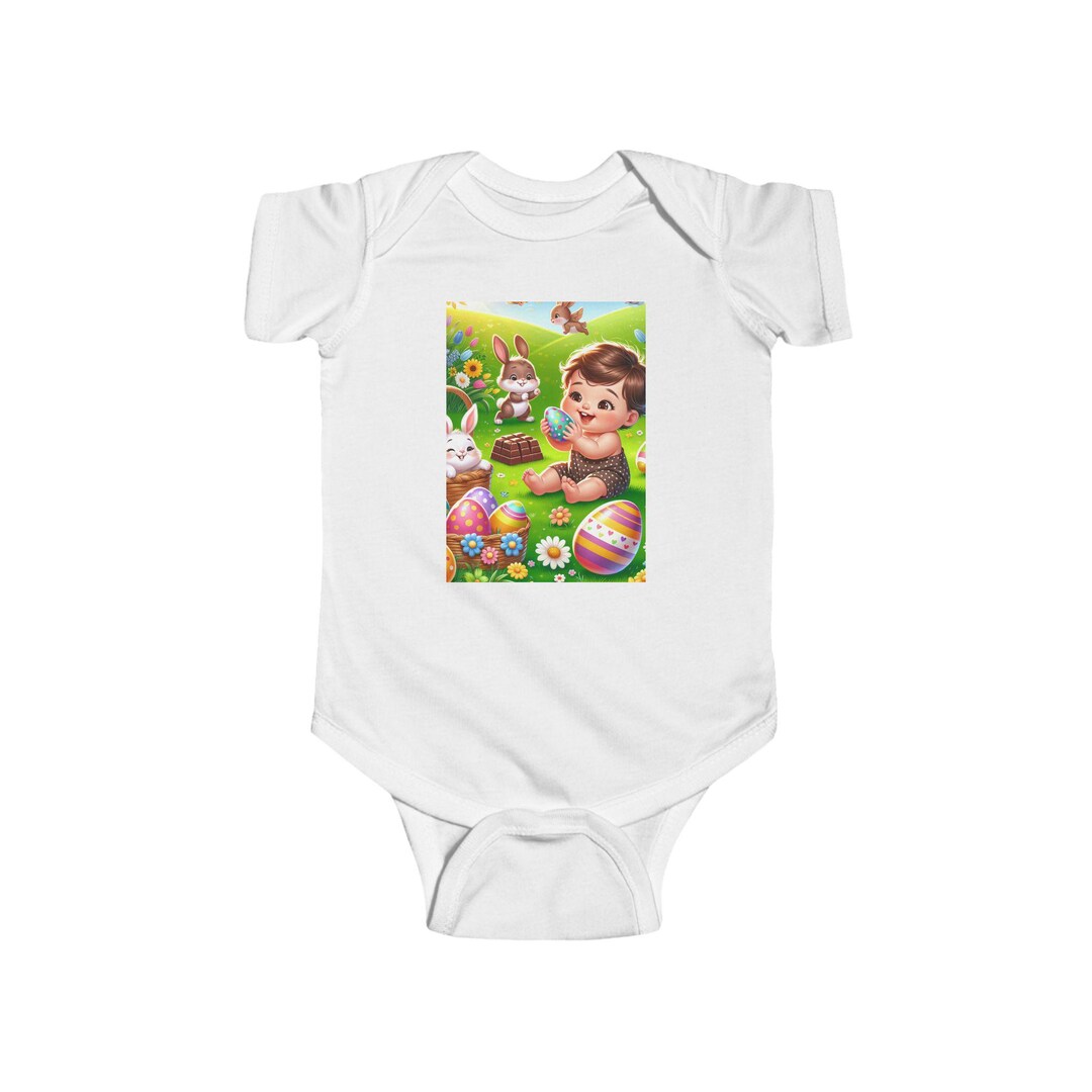 Easter Infant Bodysuit, Baby Spring Outfit, Bunny Onesie, Cute Rabbit ...