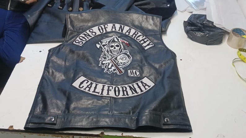 Handmade Jax Teller Vest,soa Leather Vest,men's Sons of Anarchy Redwood ...