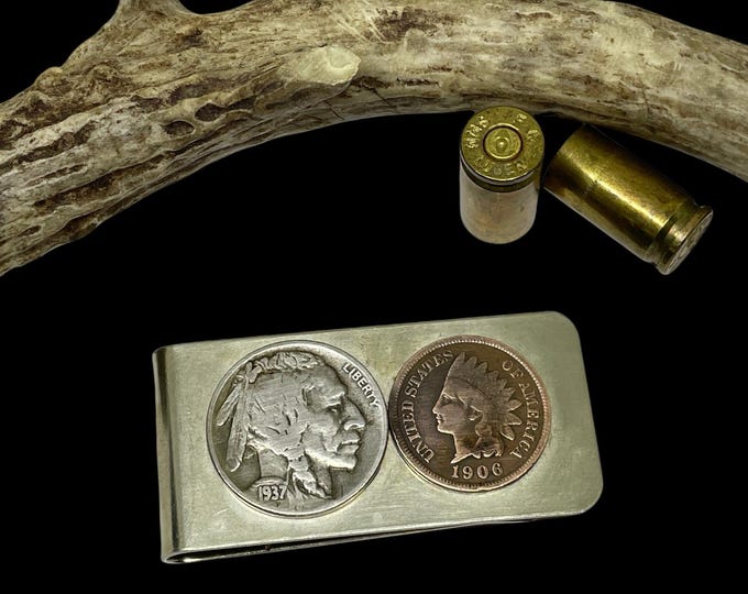 Men’s Money Clip With Coins/buffalo Nickel and Indian Head Penny Money ...
