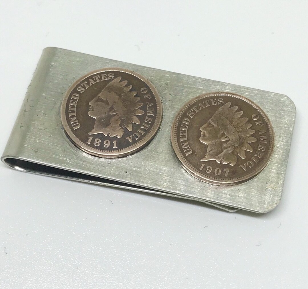 Indian Money Clip. Indian Head Penny. Handmade Indian Clip. Father’s ...