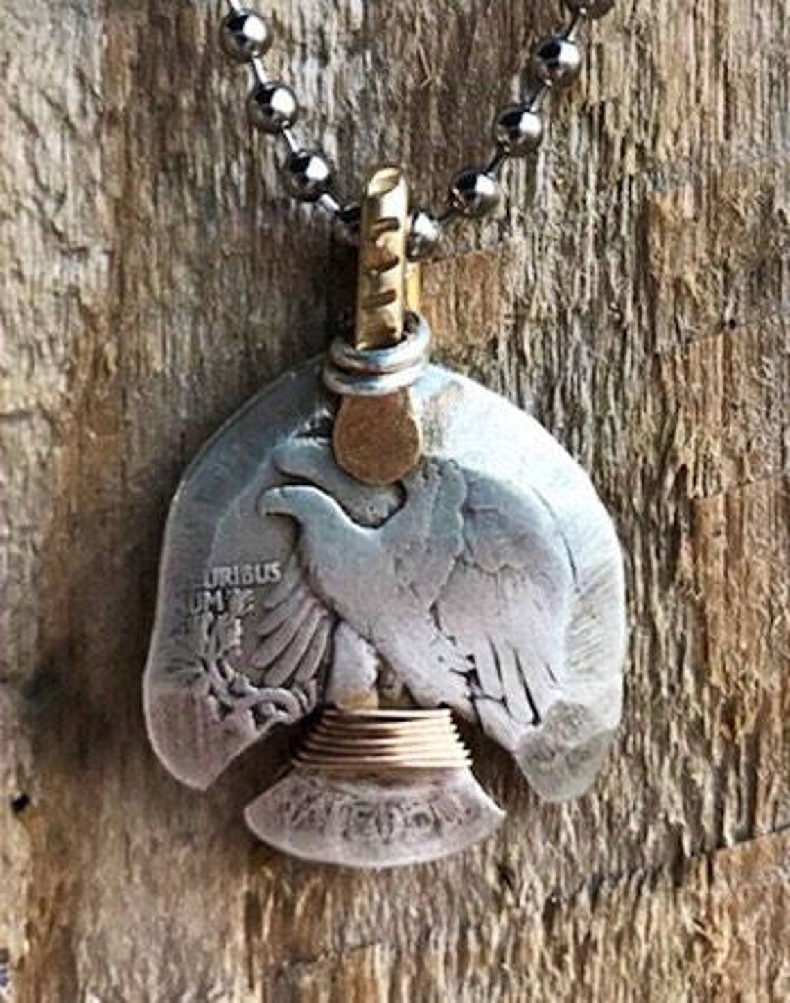 Native American Navajo Stunning Eagle Necklace/silver Necklace/eagle ...
