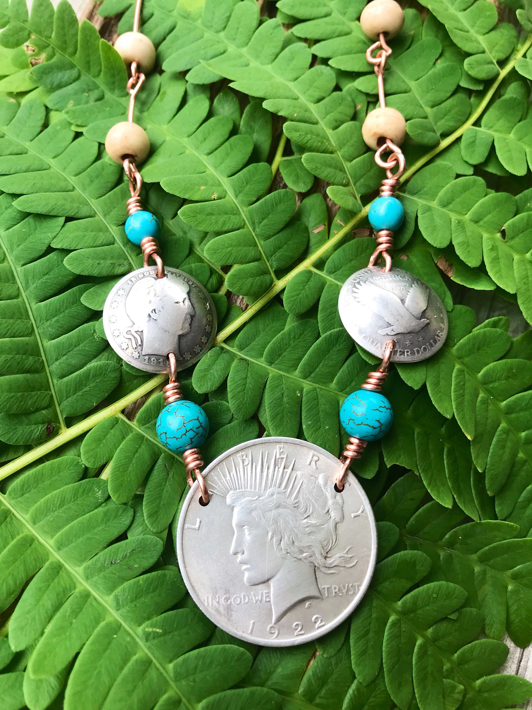 Coin Jewelry/silver Dollar Necklace/handmade Coin Necklace/unique ...