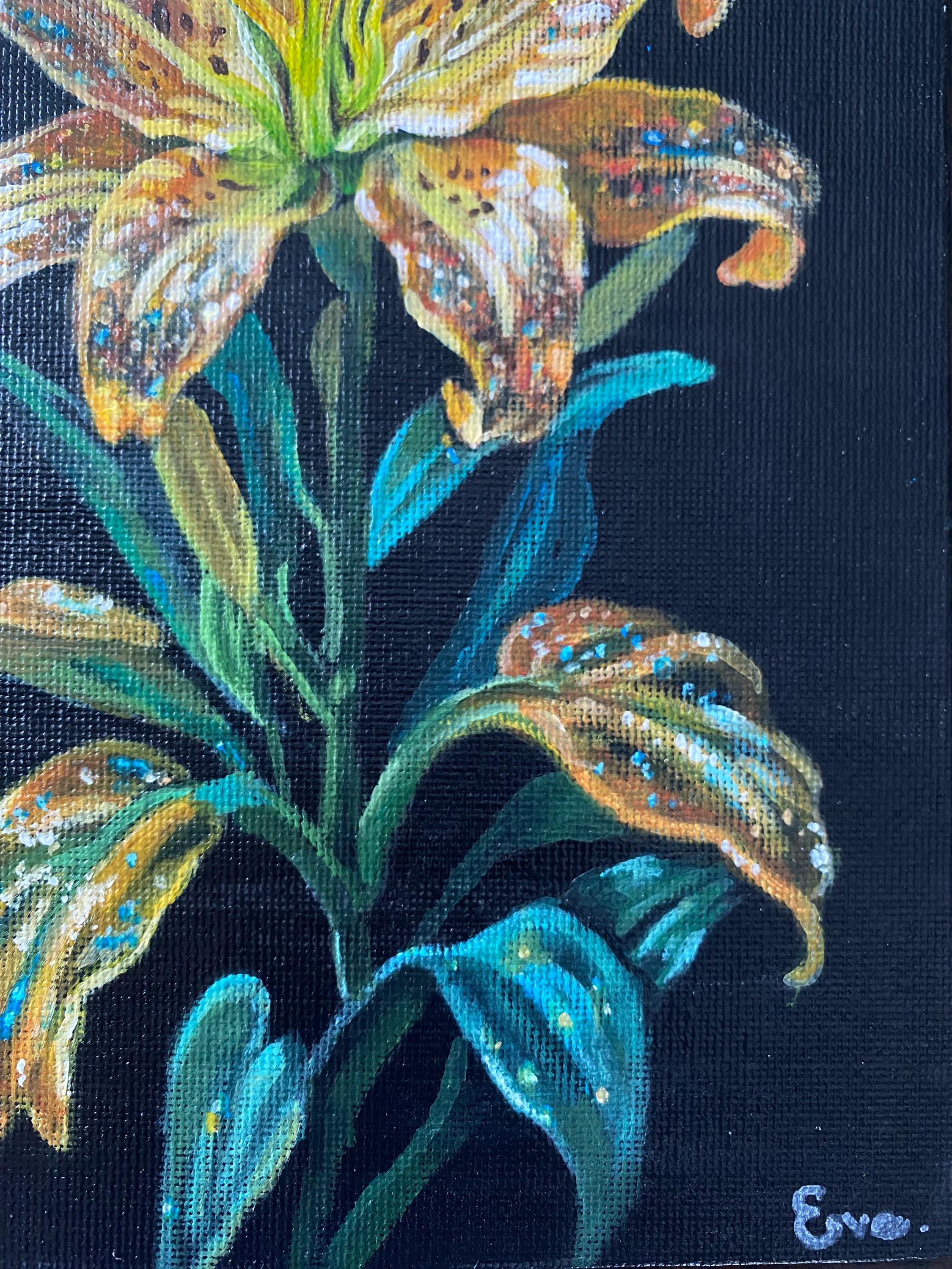 Sundrop Flower, Original Acrylic Painting, 21x15 Cm - Etsy