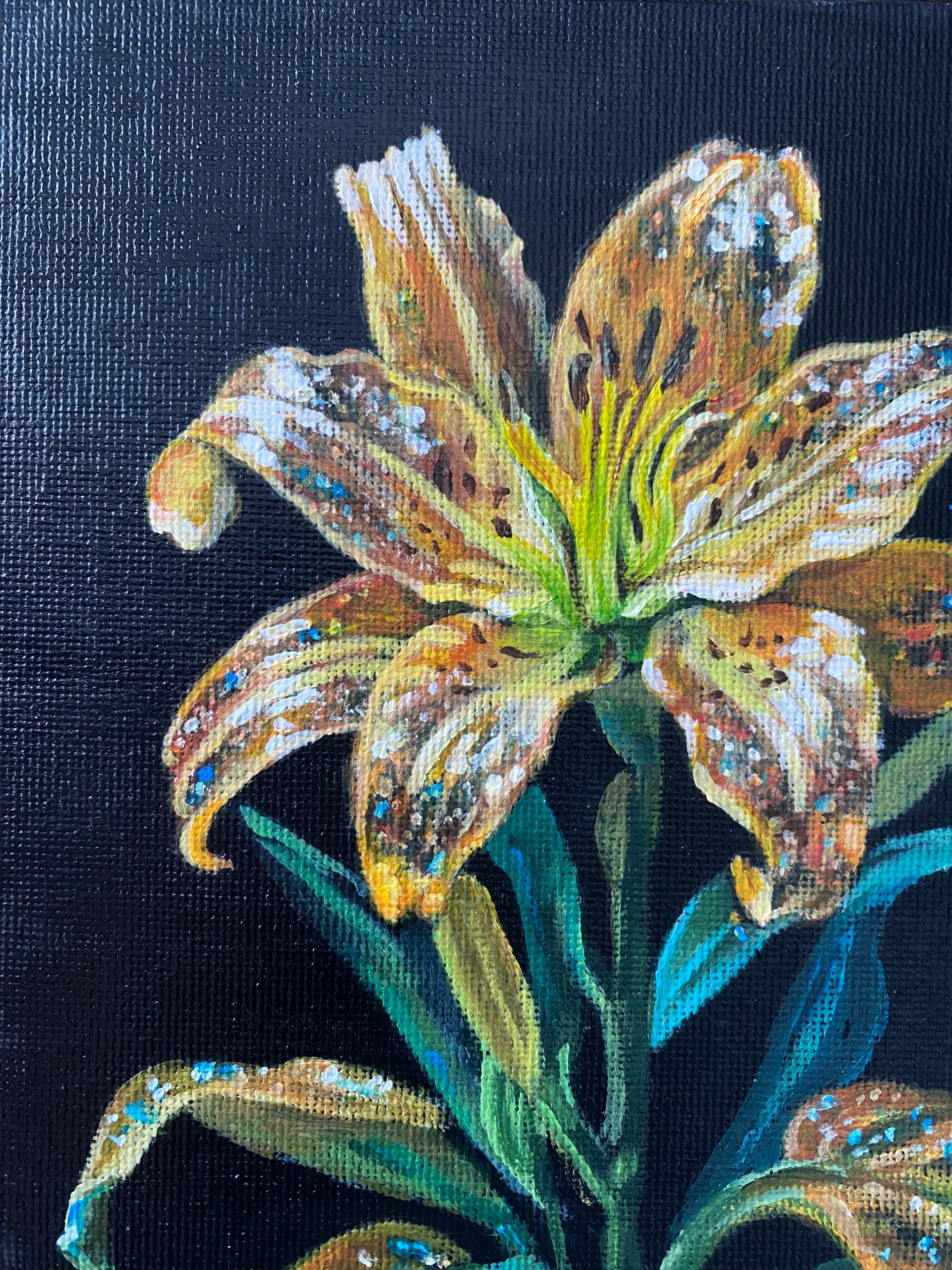 Sundrop Flower, Original Acrylic Painting, 21x15 Cm - Etsy
