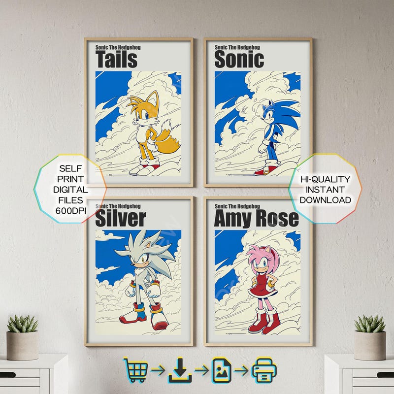 Sonic the Hedgehog 4 Movie Posters - Etsy