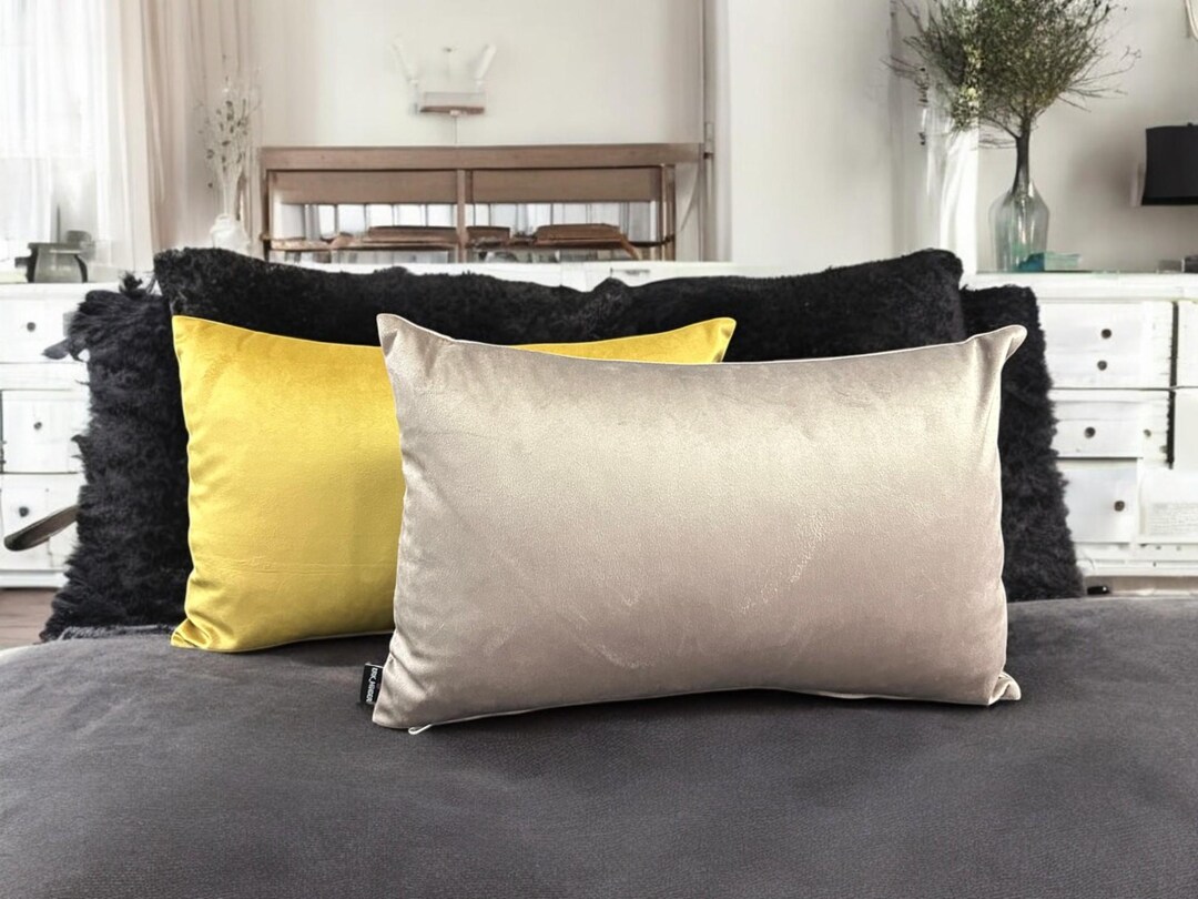 Decorative Luxury Pillow Cover, Soft Touch Velvet Throw Pillowcase ...