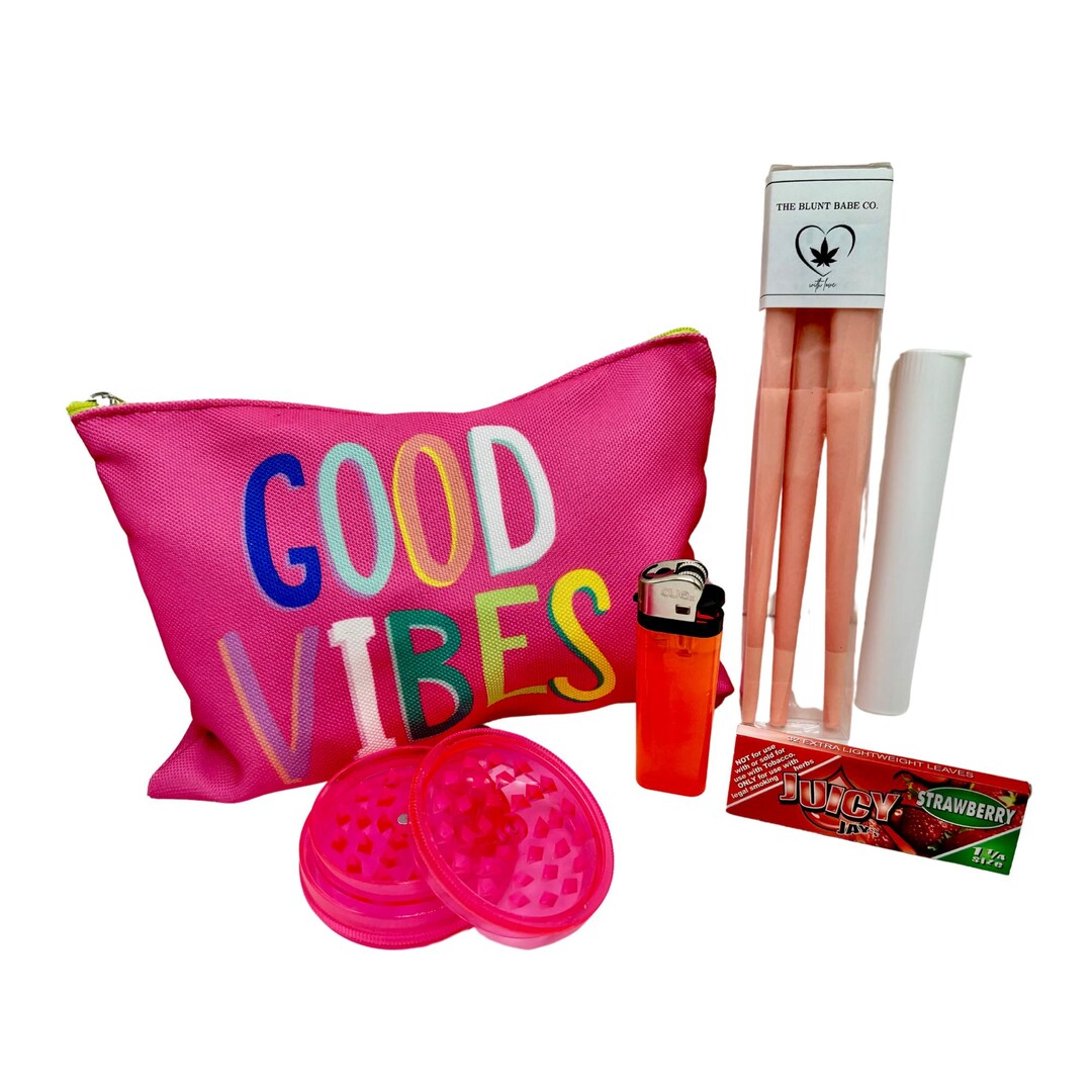 9 Pre Rolled Cones Kit Stoner Gift Set Rolling Papers Lighter Grinder ...