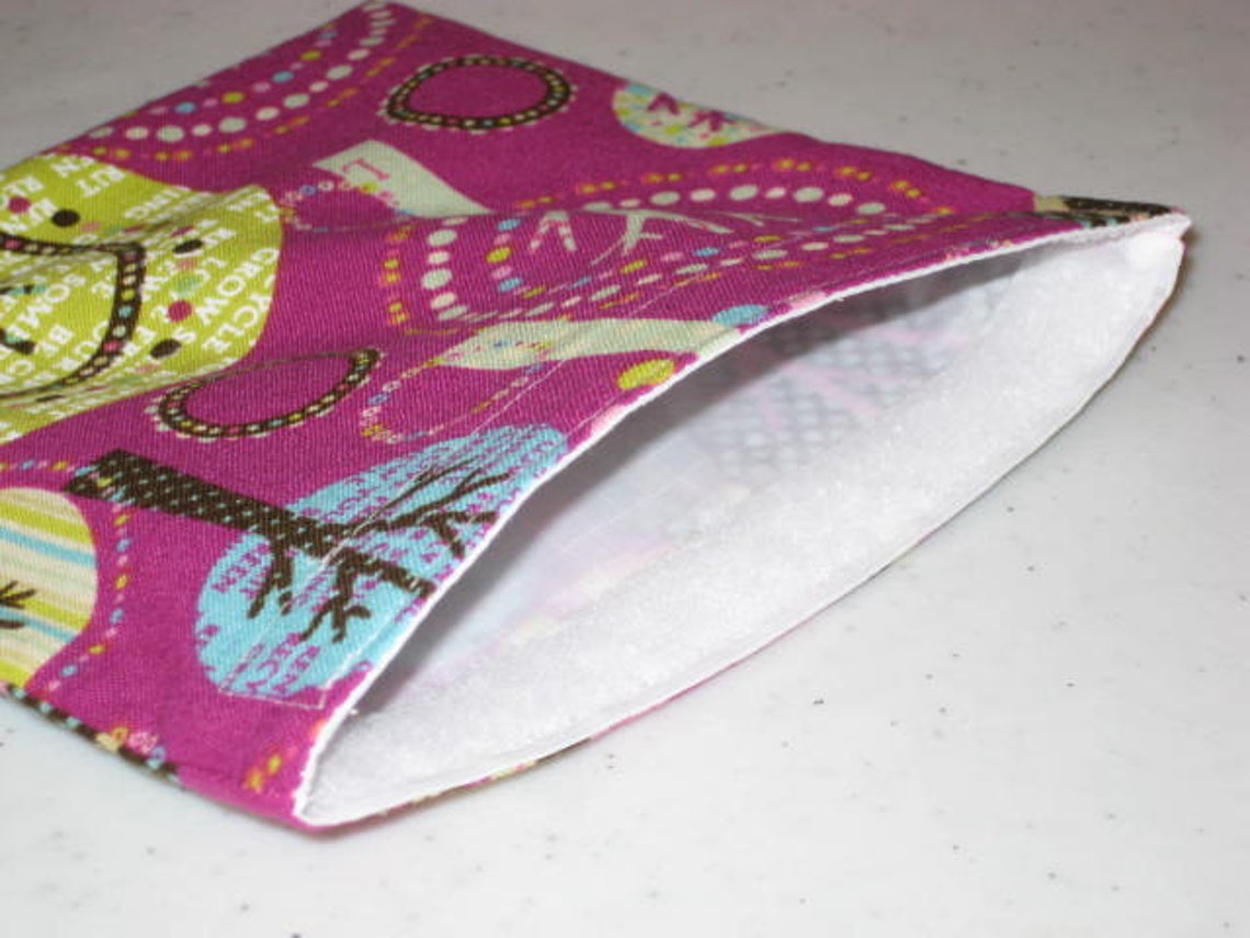 PATTERN for Reusable Snack Bags and Napkin w Hidden Seams | Etsy