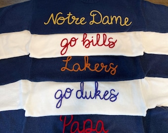 Hand Embroidered Floral Sweater - Etsy