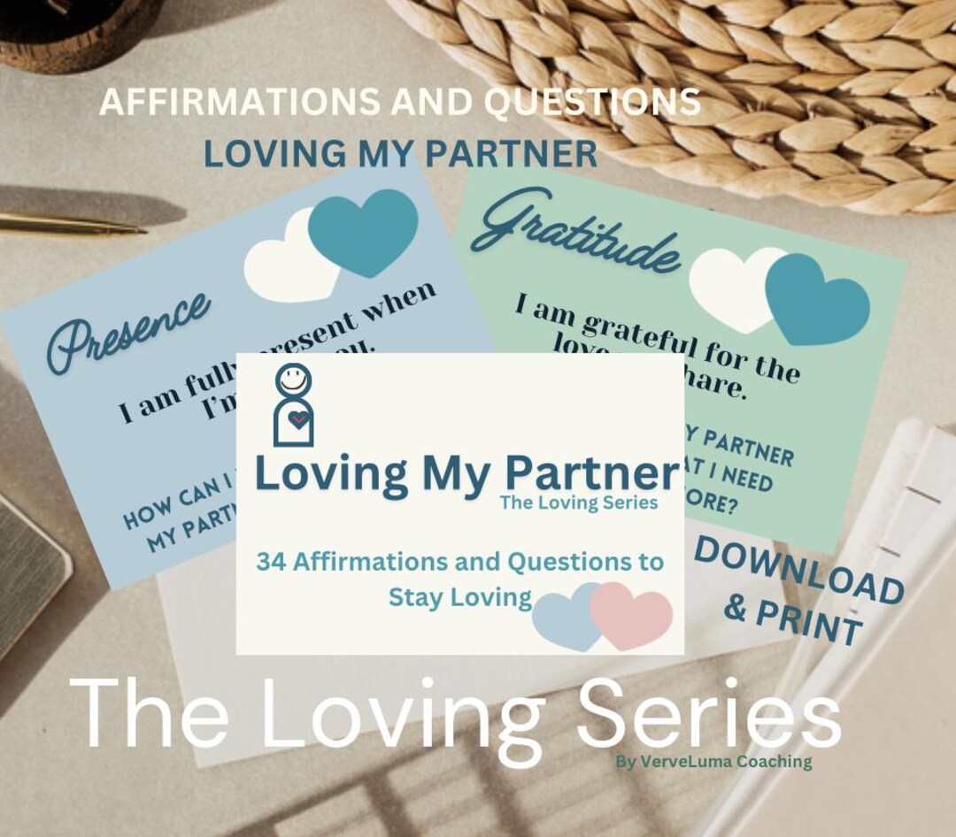 34 Affirmation Cards With Question for Loving My Partner / Daily ...