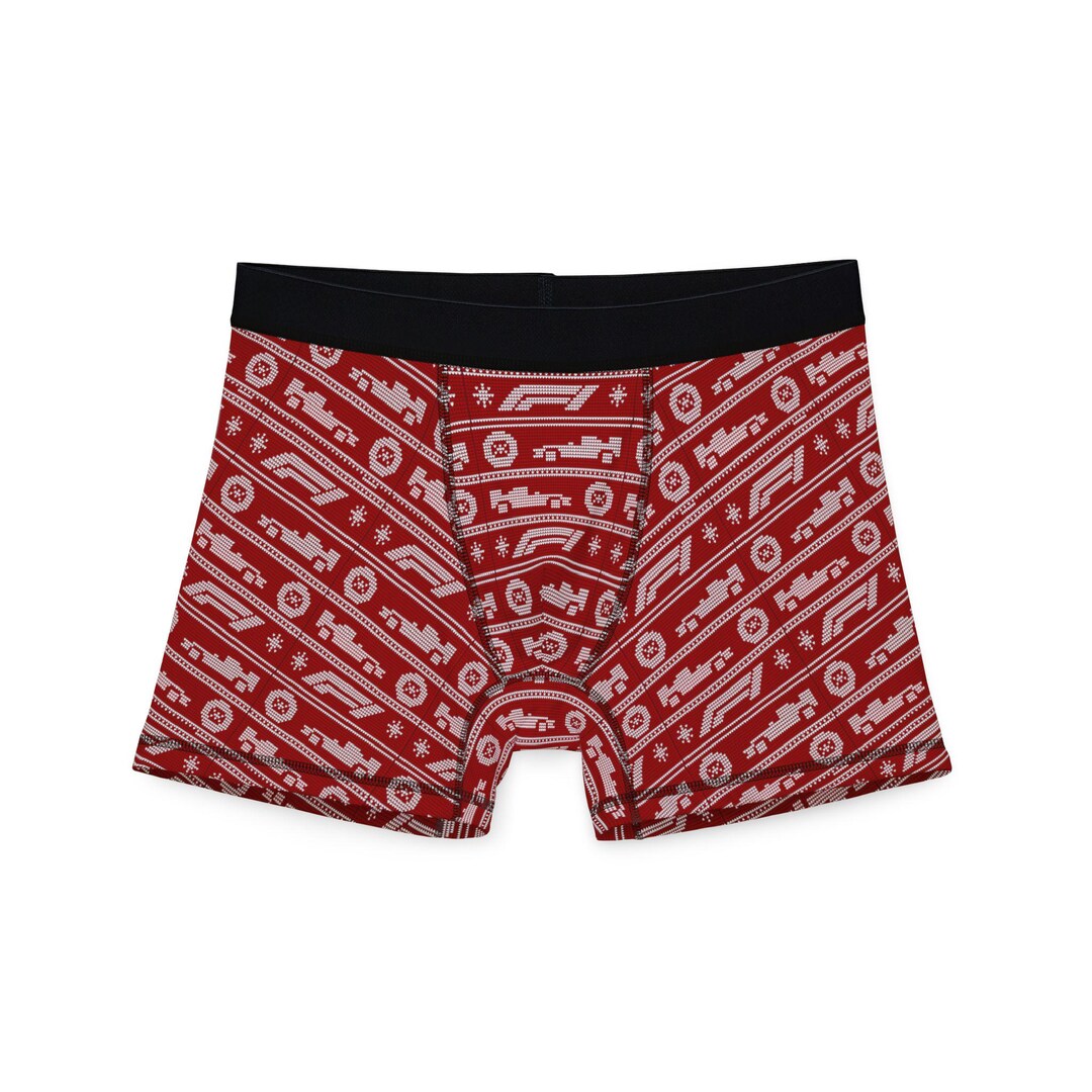 Formula 1 Christmas Boxers, Festive & Fast Racing Holiday Men's ...