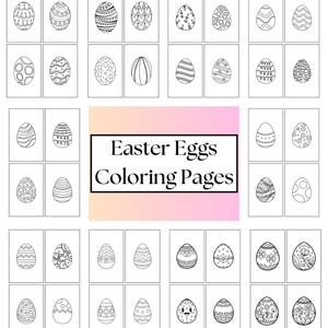 35 Easter Eggs Coloring Pages for Kids, Teens, Adults - Printable ...