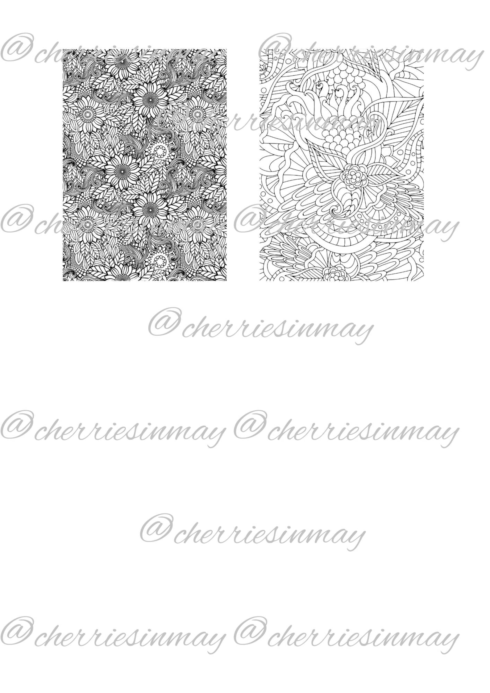 Printable Doodle Art Coloring Pages Abstract Coloring Book Teen/adult ...
