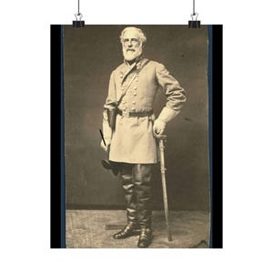 General Rober E Lee Poster, Matte Vertical Posters, Wall Art Decor ...