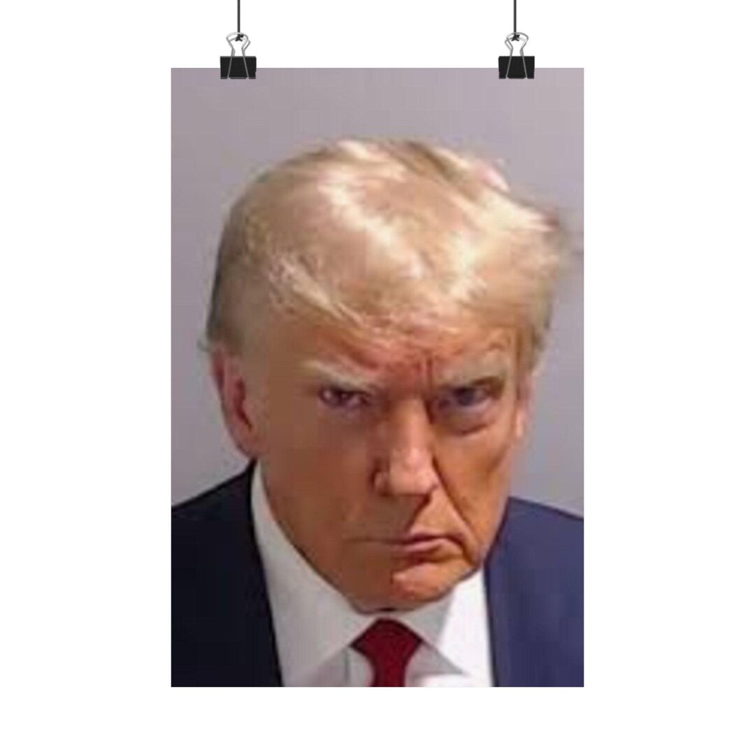 Vertical Poster, President Trump Strength Determination Trial Art Print ...