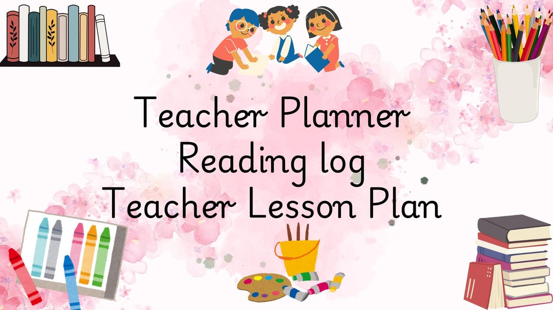Printable Editable Teacher Lesson Planner School Year Digital Download ...