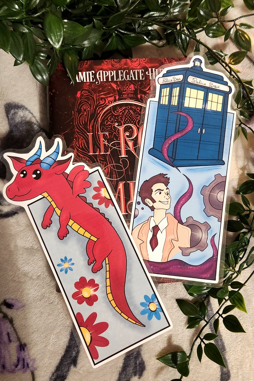 Illustrated Bookmarks (cartoon Style) Handmade - Etsy