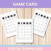 Verbs Bingo Game for Kids 50 Action Verbs Educational Printable Game ...