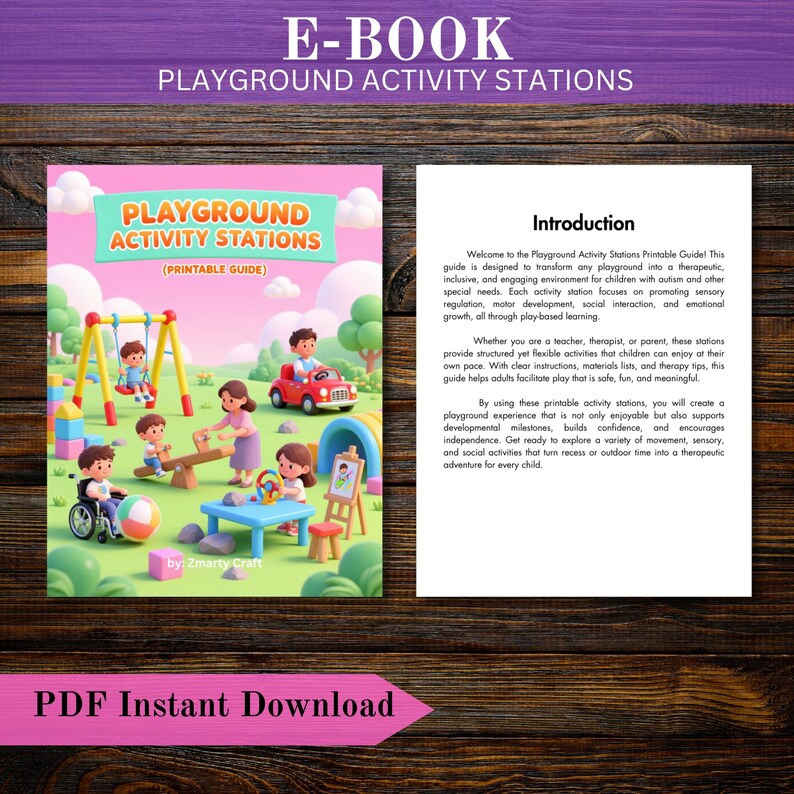 Inclusive Playground Activity Stations E‑book | 15 Autism‑friendly ...