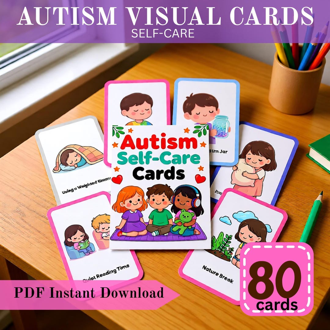 Autism Self‑care Visual Cards | 80 Printable Visual Supports for ...