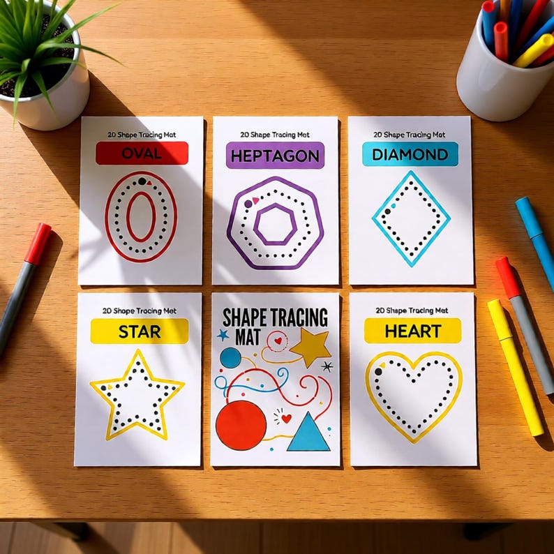 Polygon Tracing Worksheets | Shape Tracing Activities | Fine Motor ...
