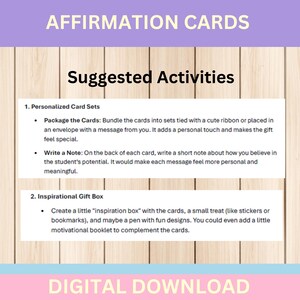 50 Positive Affirmation Cards for Kids | Printable Daily Motivation ...