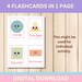 Geometric Shapes Flash Cards Printable Montessori Materials Preschool ...