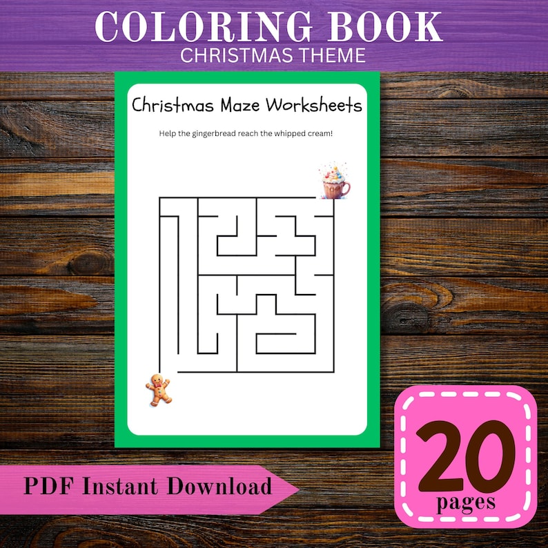 Autism‑friendly Christmas Maze Printable | Calm Learning Maze ...