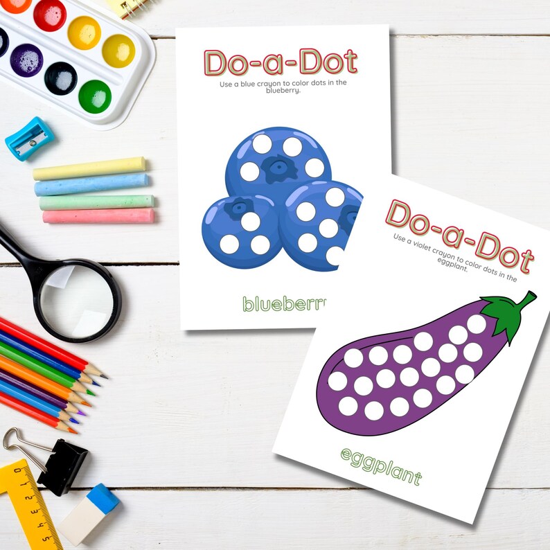 Do-a-dot Worksheets for Kids – Fun and Creative Dot Marker Activities ...