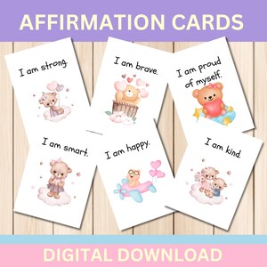50 Positive Affirmation Cards for Kids | Printable Daily Motivation ...