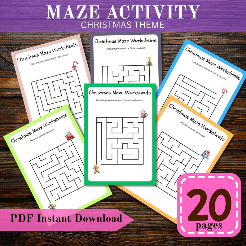 Autism‑friendly Christmas Maze Printable | Calm Learning Maze ...