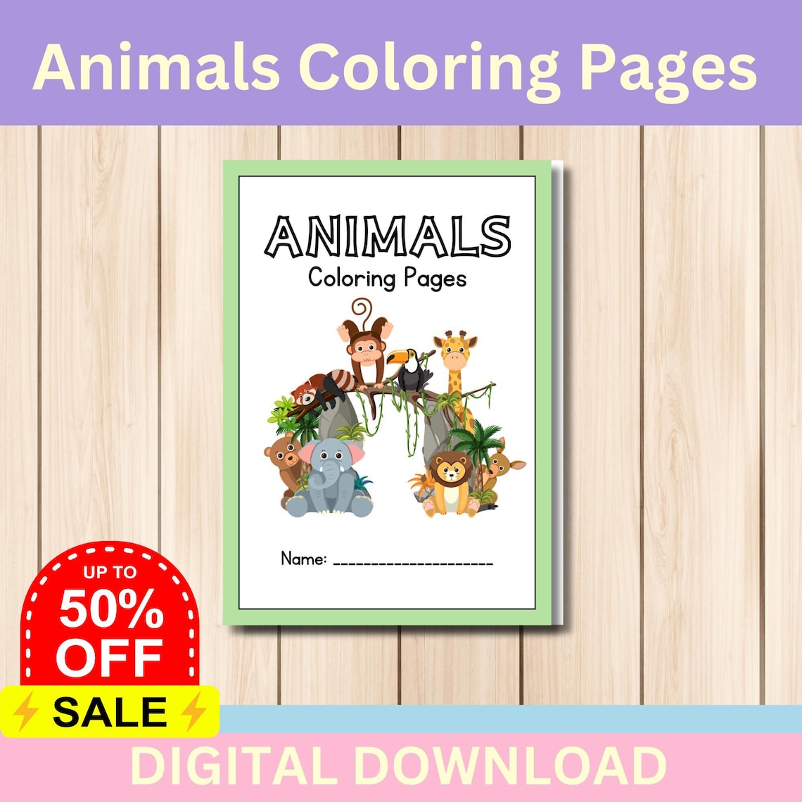 20 Animals Coloring Pages for Kids | Farm Coloring Pages | Kids ...