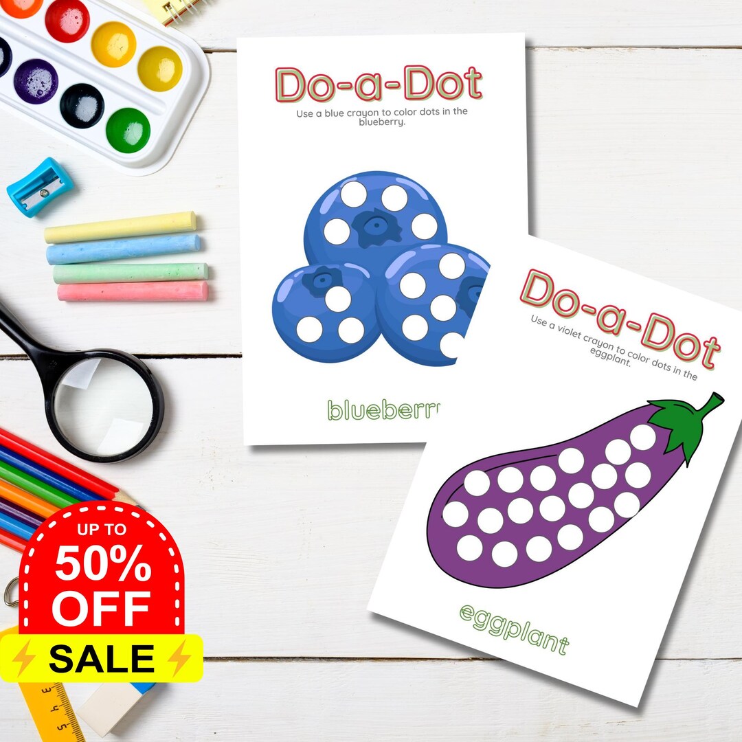 Do-a-dot Worksheets for Kids – Fun and Creative Dot Marker Activities ...