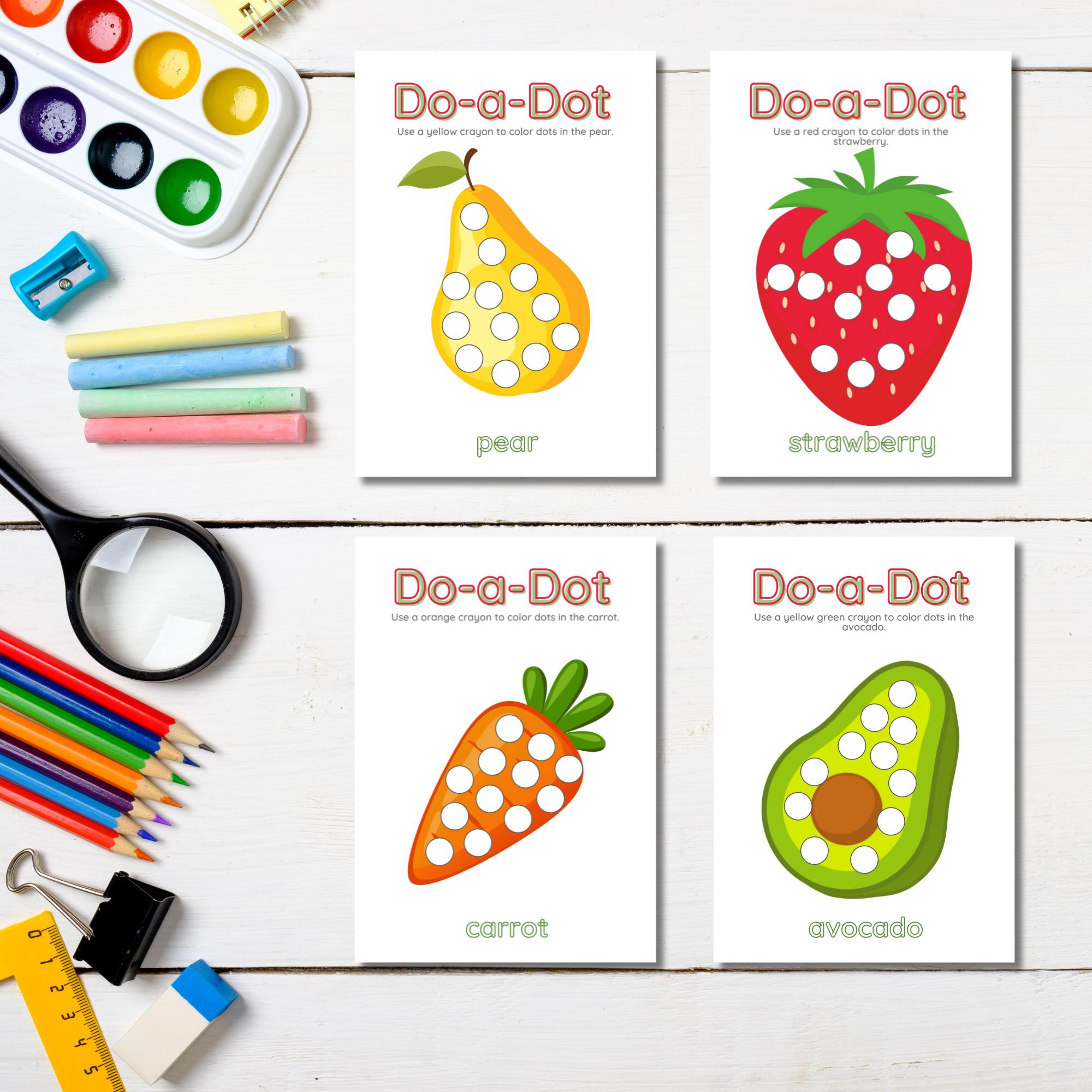 Do-a-dot Worksheets for Kids – Fun and Creative Dot Marker Activities for Early Learning and ...