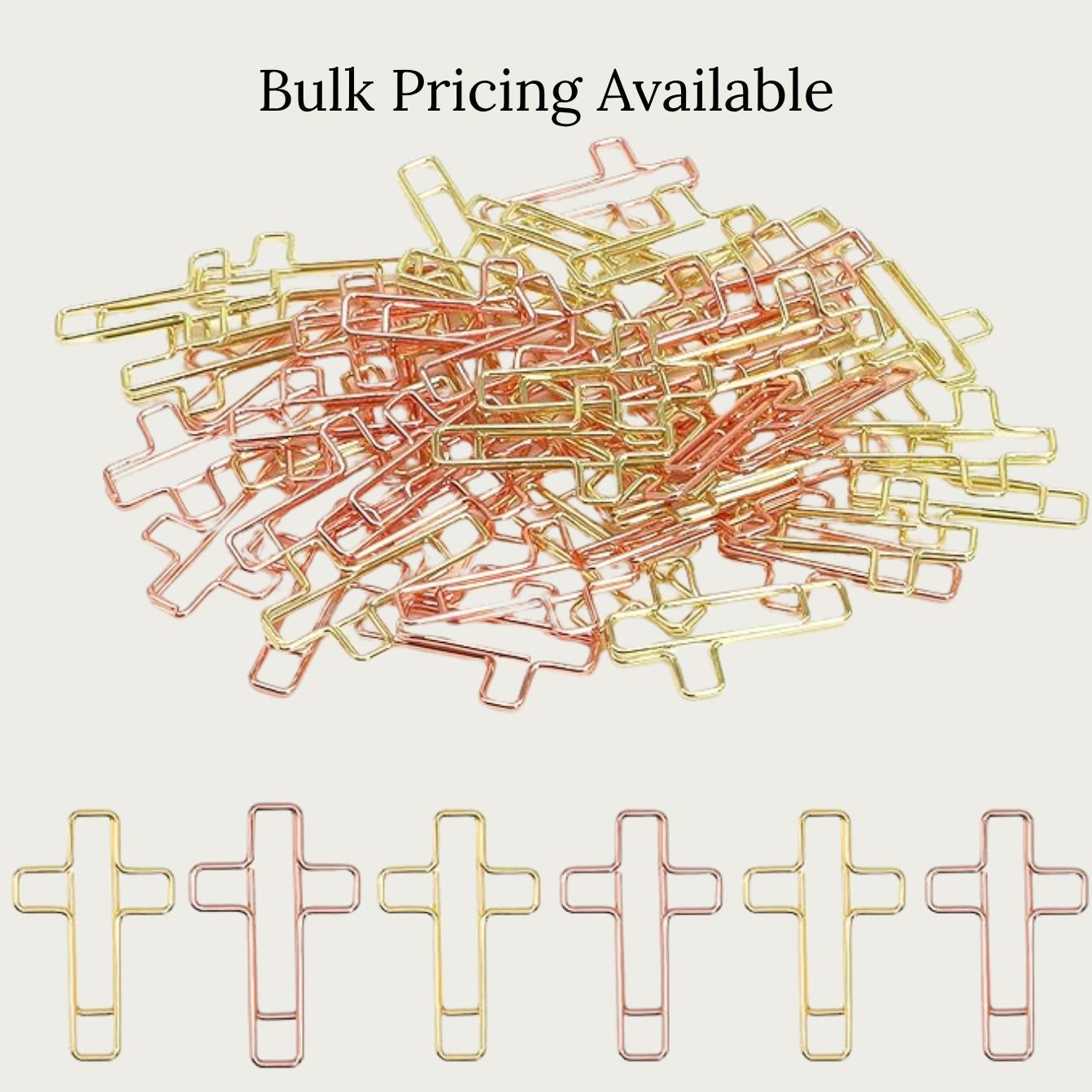 Cross Paper Clips Christian Bookmark Bible Study Clip Bible Journaling ...