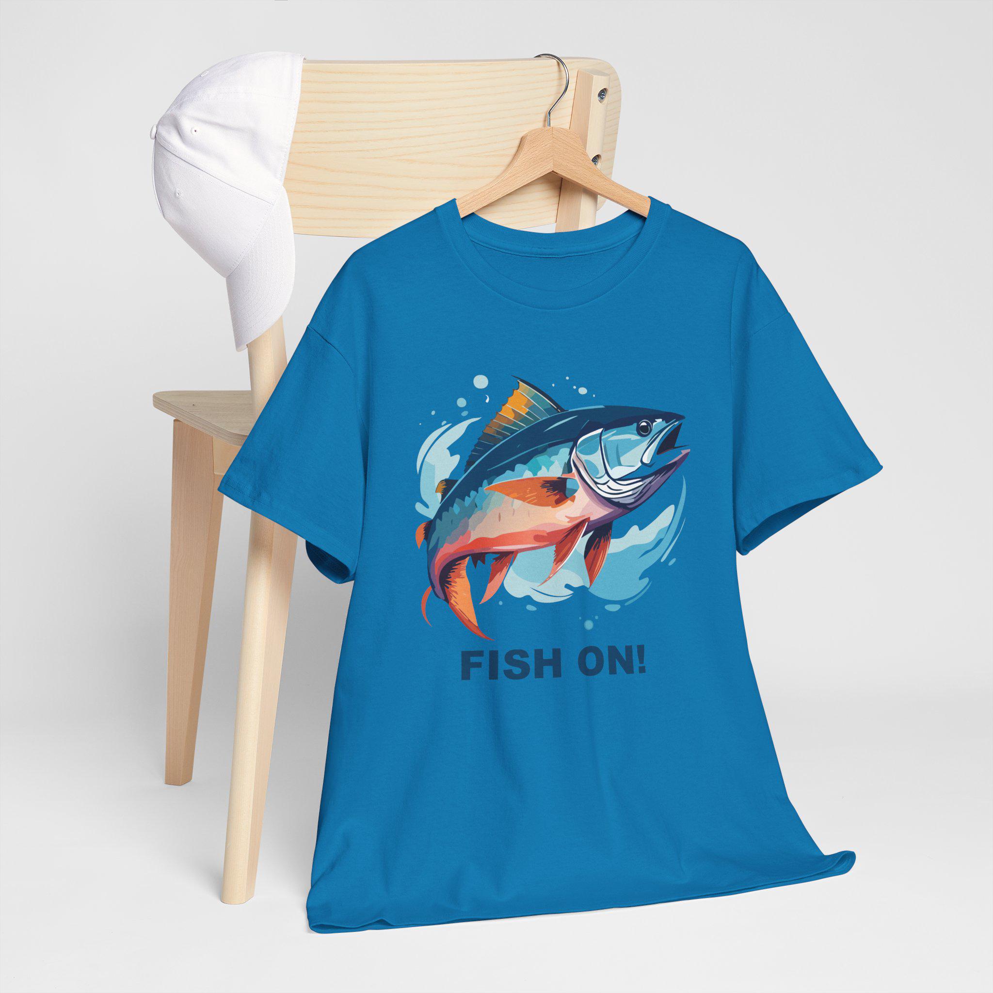 Fishing Tshirt Colorful Tuna Fish On Unisex Heavy Cotton Tee - Etsy