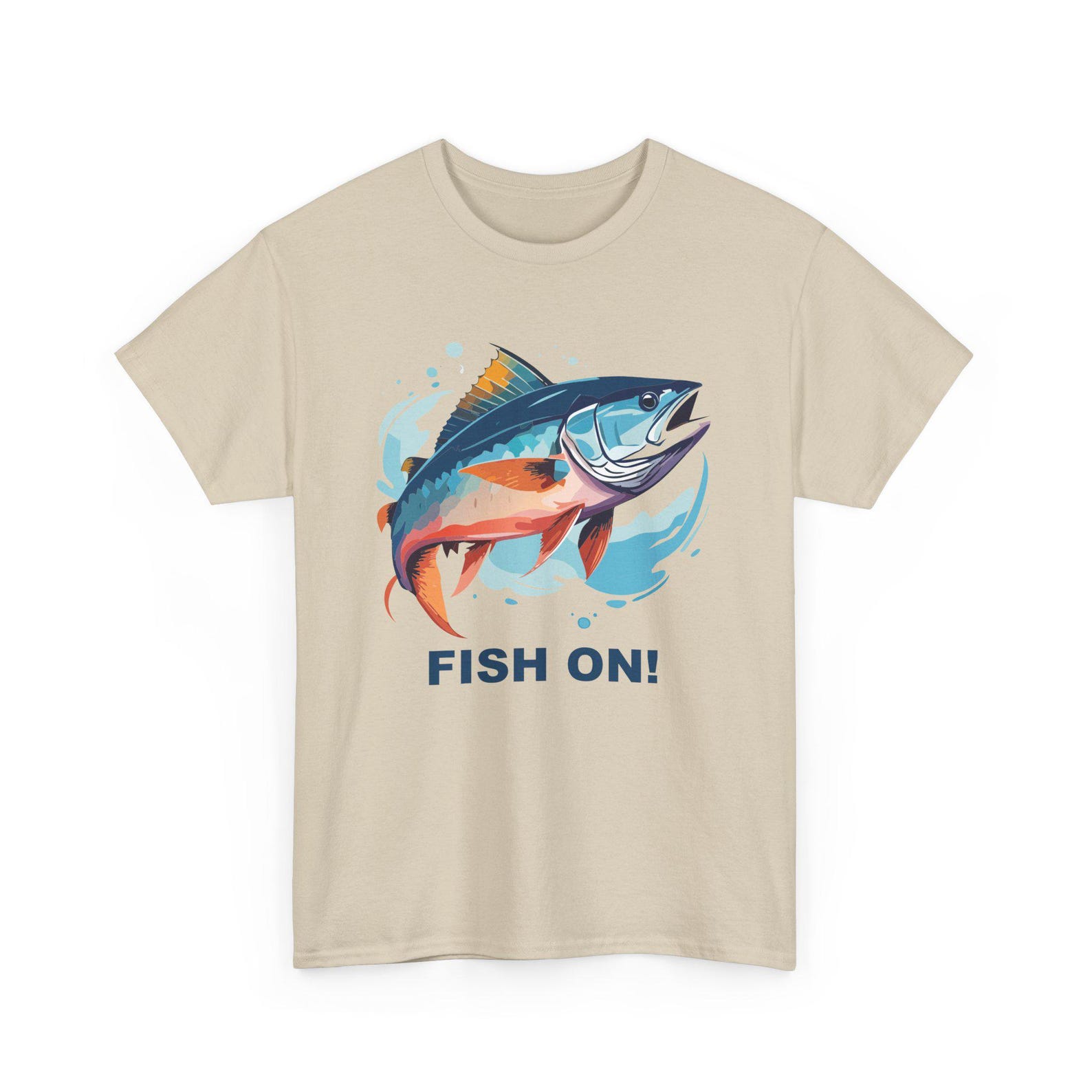 Fishing Tshirt Colorful Tuna Fish On Unisex Heavy Cotton Tee - Etsy