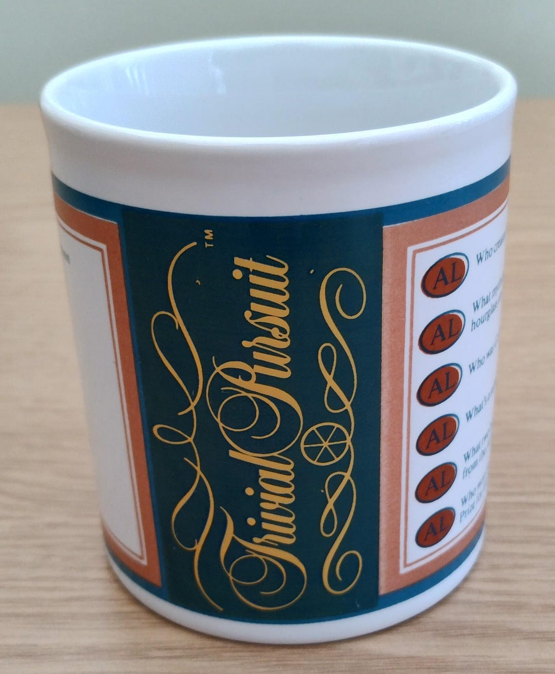 Vintage / Retro Trivial Pursuit Quiz / Board Game Mug / Cup by Kiln ...