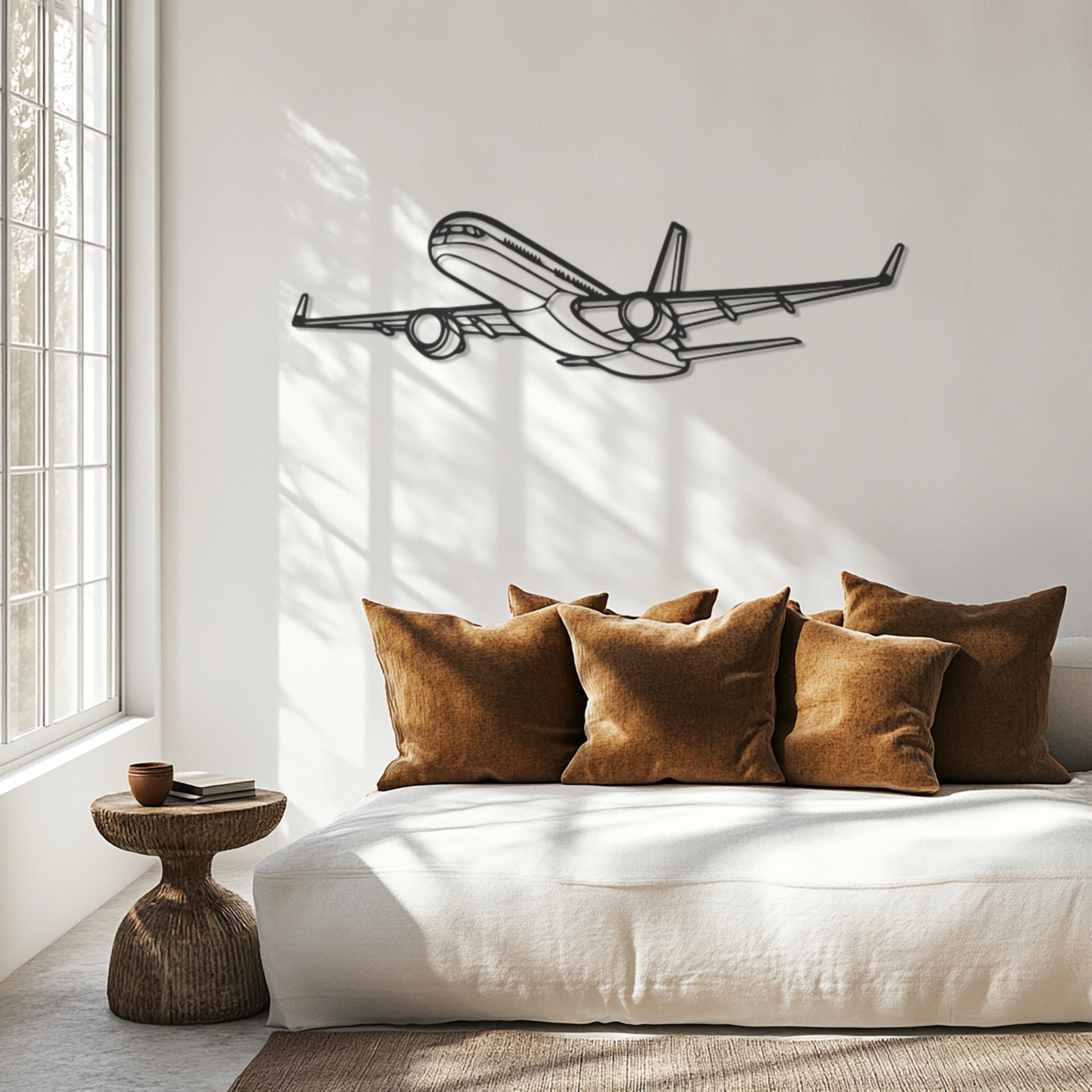 Airplane Metal Wall Decor, Aviation Enthusiast Gift, Aircraft Hangar ...