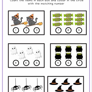 Printable Halloween Preschool Activity Bundle - Etsy