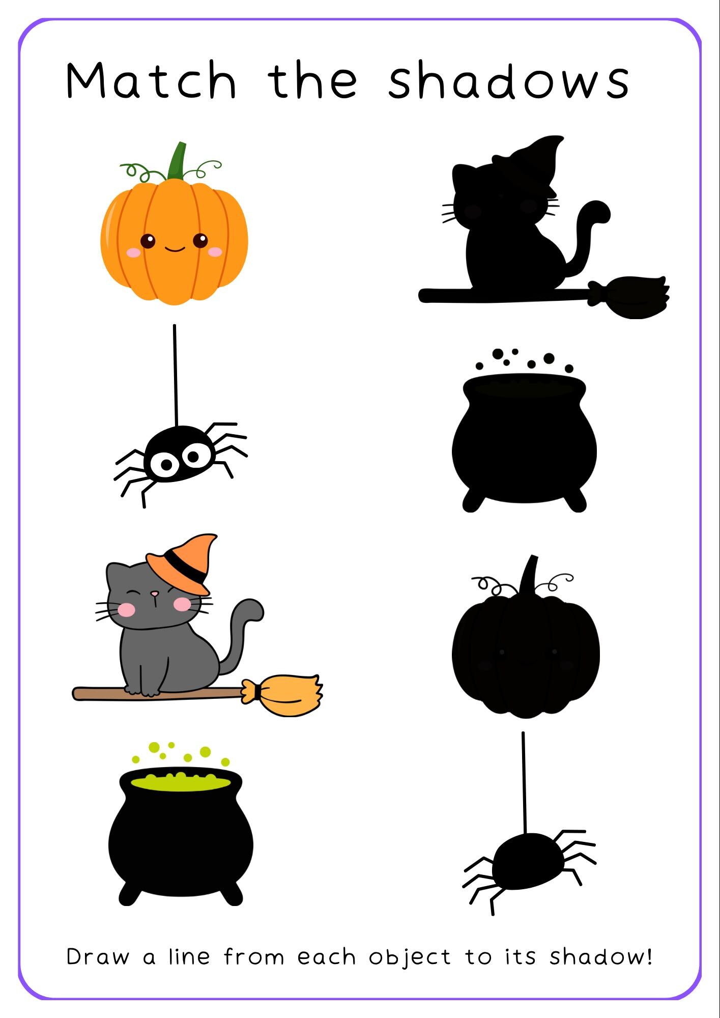 Printable Halloween Preschool Activity Bundle - Etsy