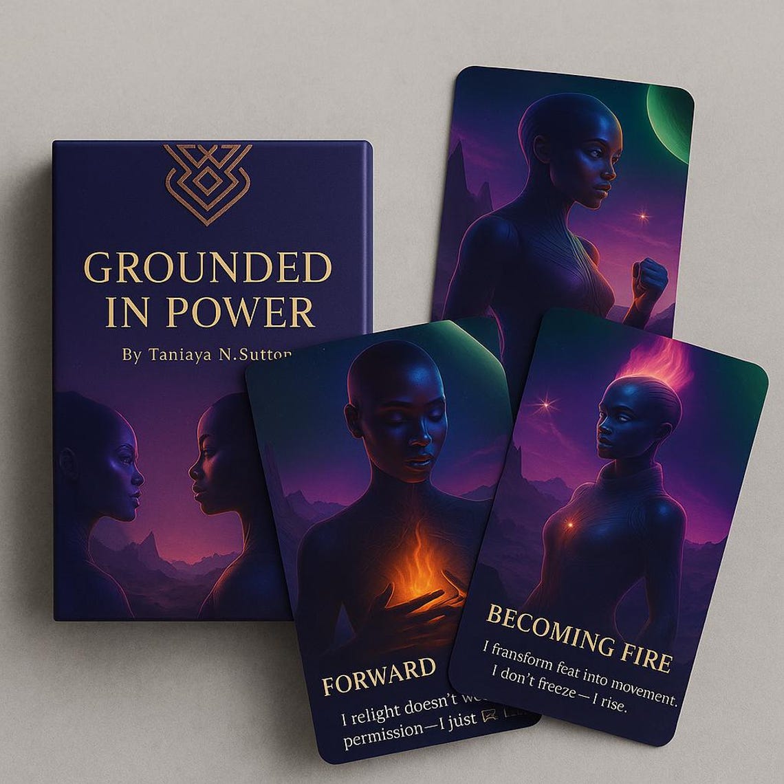 Afro-futurist Affirmation Cards: 12-card Spiritual Reflection Deck ...