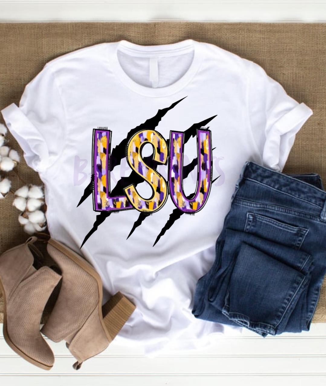 LSU Tigers, PNG, DTF Design, Sublimation Design, Football Design ...