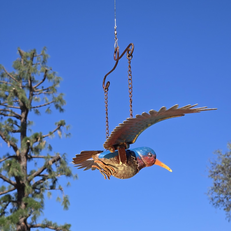 Metal Hummingbird Bird Balancer – Kinetic Garden Gift Yard Art - Etsy