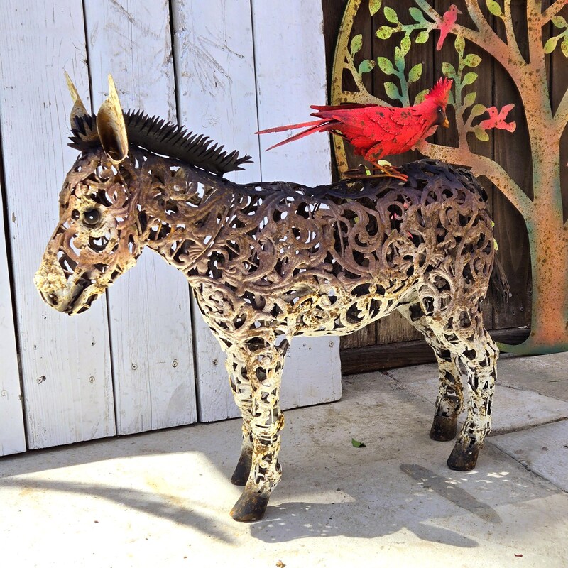 Metal Garden Donkeys - Etsy