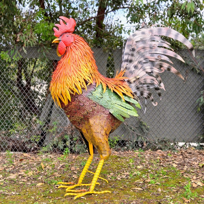 Rooster Sculpture - Etsy